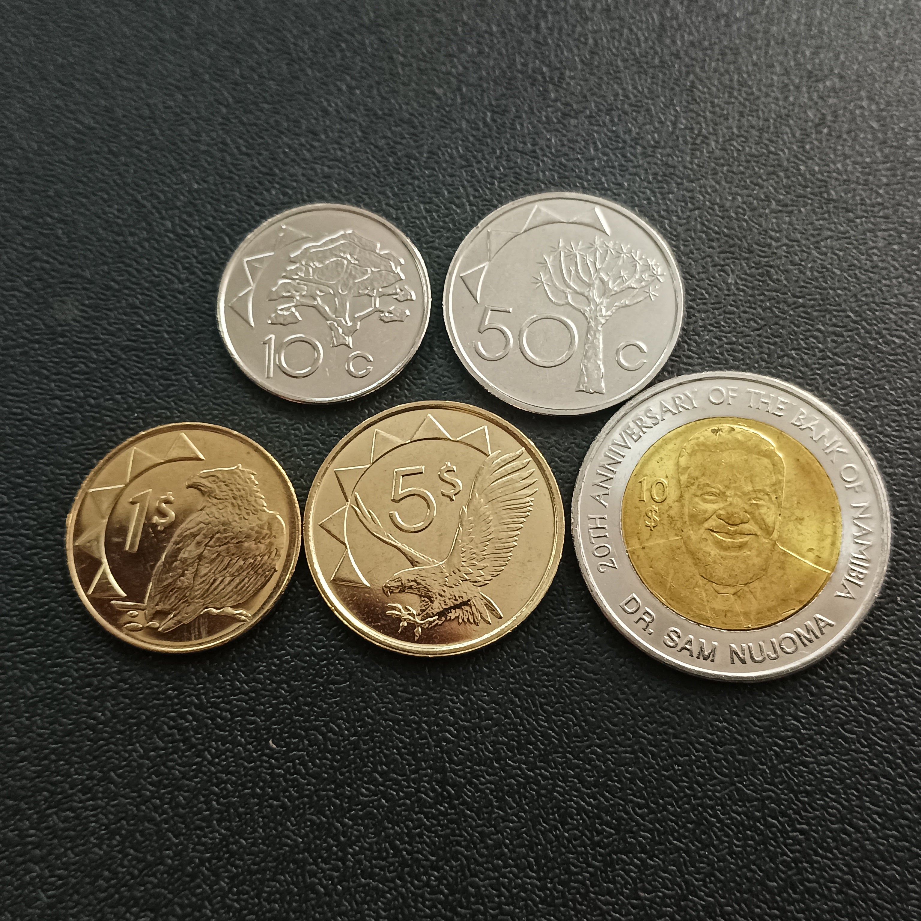 Set of 5 UNC coins (10c/50c/1$/5$/10$) - Namibia – Hobby Corner