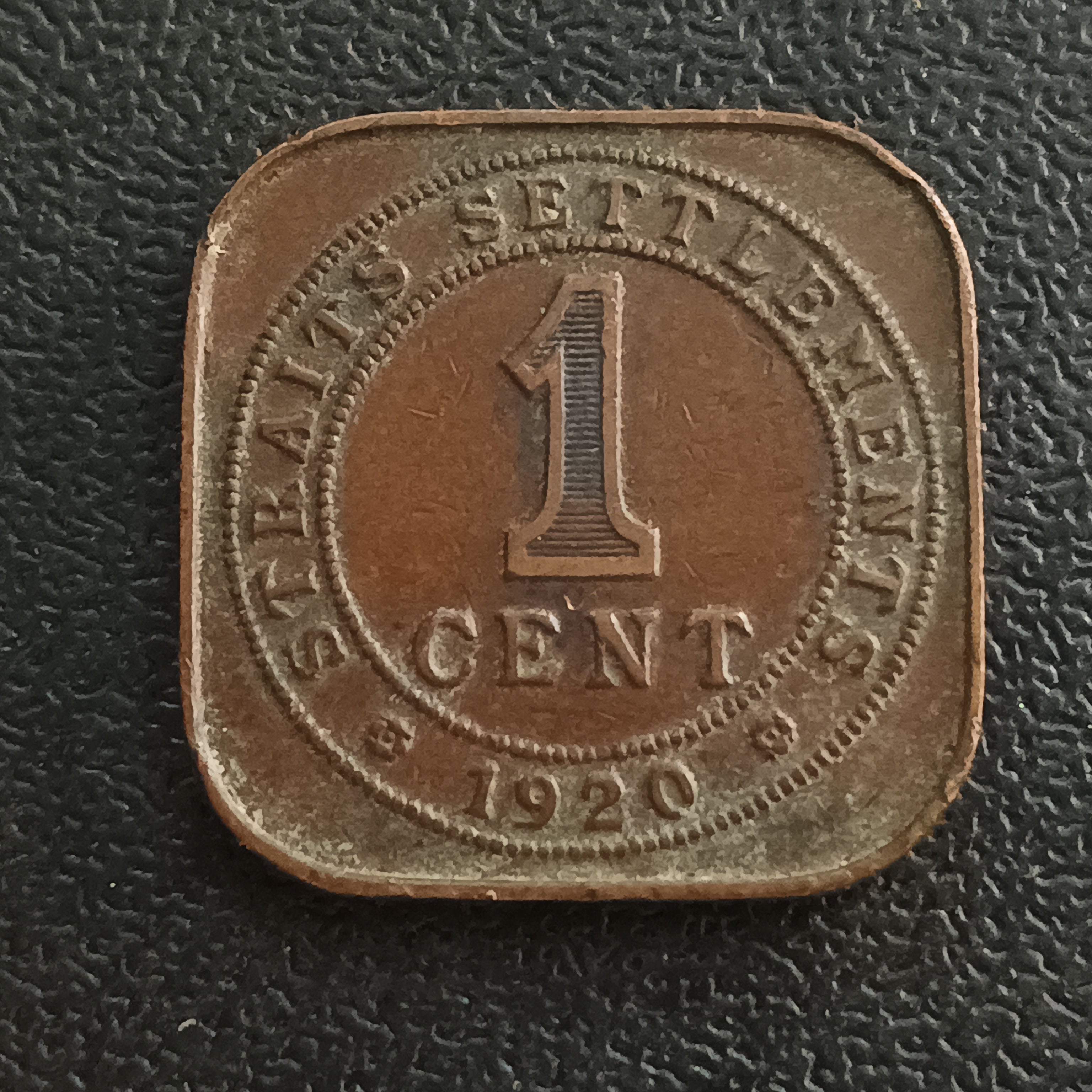 1 Cent 1920 - Straits Settlements (Ref : 230801) – Hobby Corner