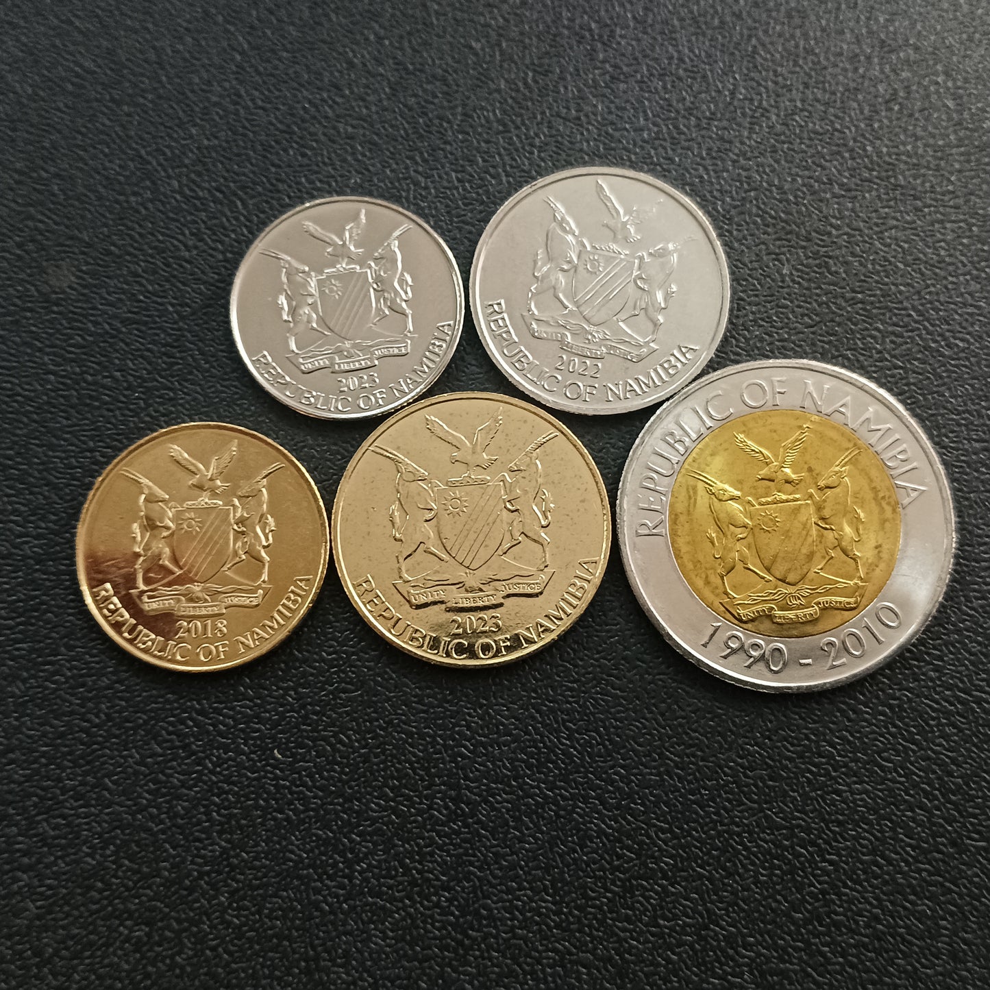 Set of 5 UNC coins (10c/50c/1$/5$/10$) - Namibia – Hobby Corner